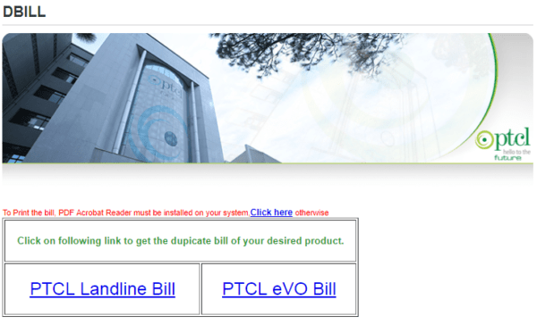 PTCL Online Bill (Check, Download, Pay & Print)